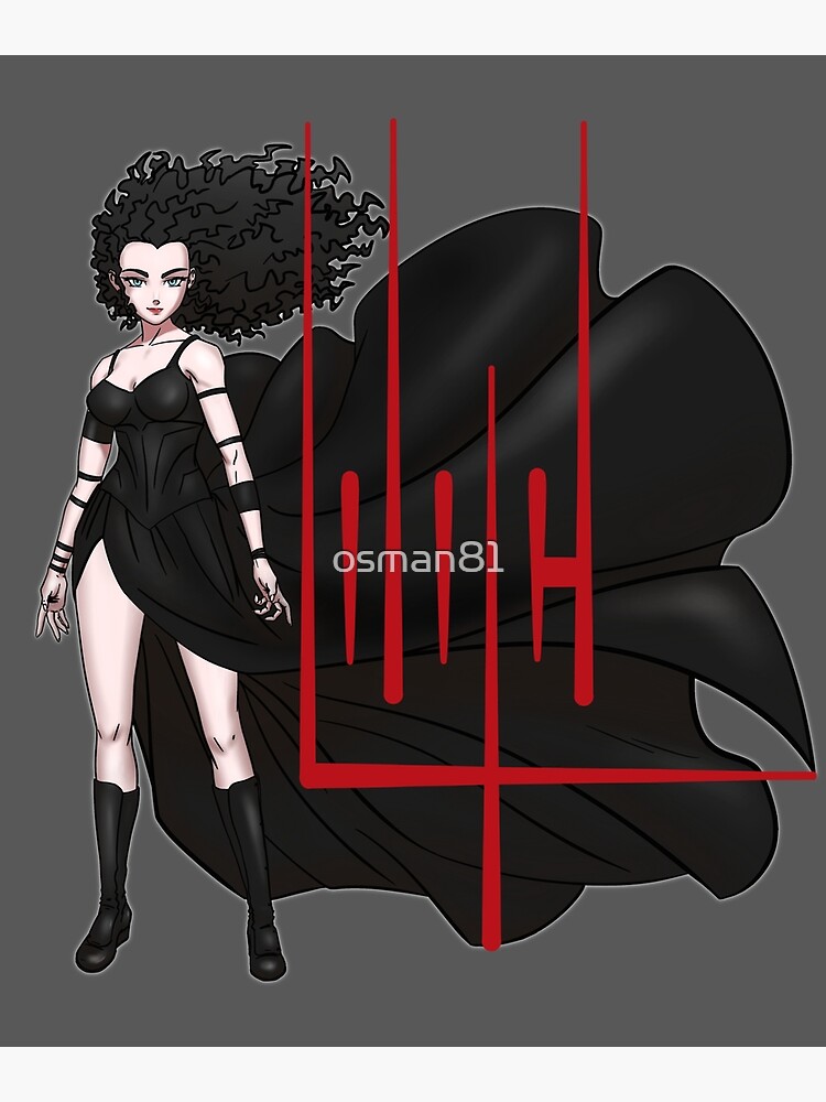 " Lilith comic book anime character Lilith manga cover art " Art Print ...