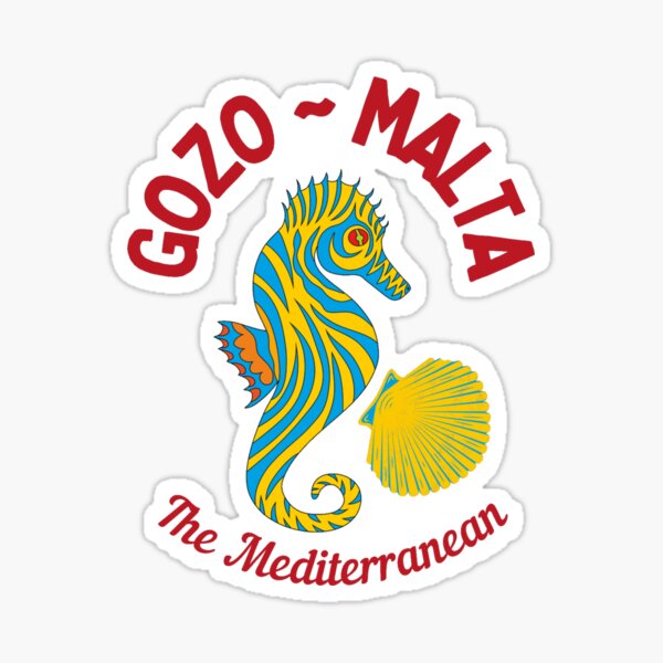 "Bright Mediterranean Islands Gozo, Malta, Red Text- Beach / Vacation ...