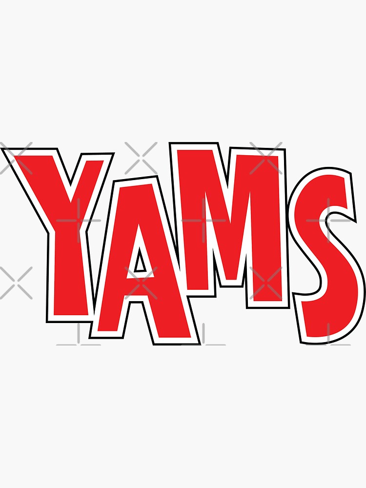 "YAMS!!! " Sticker by tangentllc | Redbubble