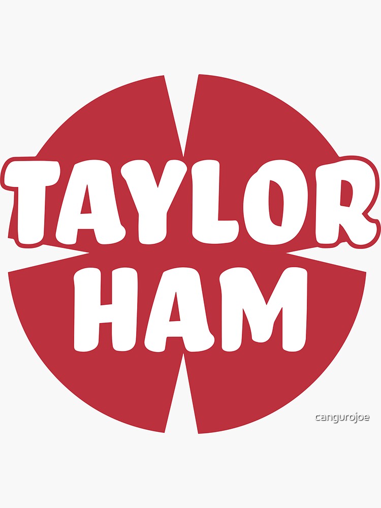 "Taylor Ham New Jersey NJ Pork Roll North Northern New Jersey" Sticker ...