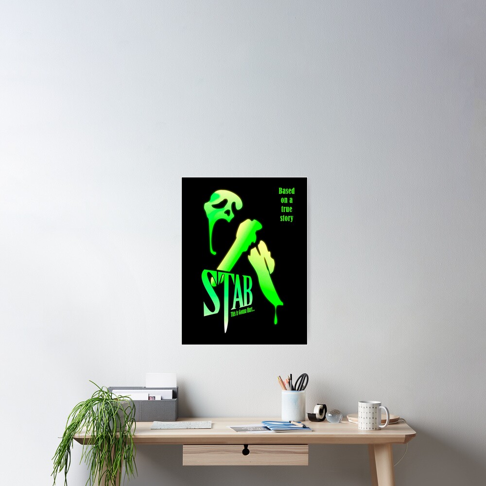 "Stab (Scream movie)" Poster for Sale by KrnStore | Redbubble