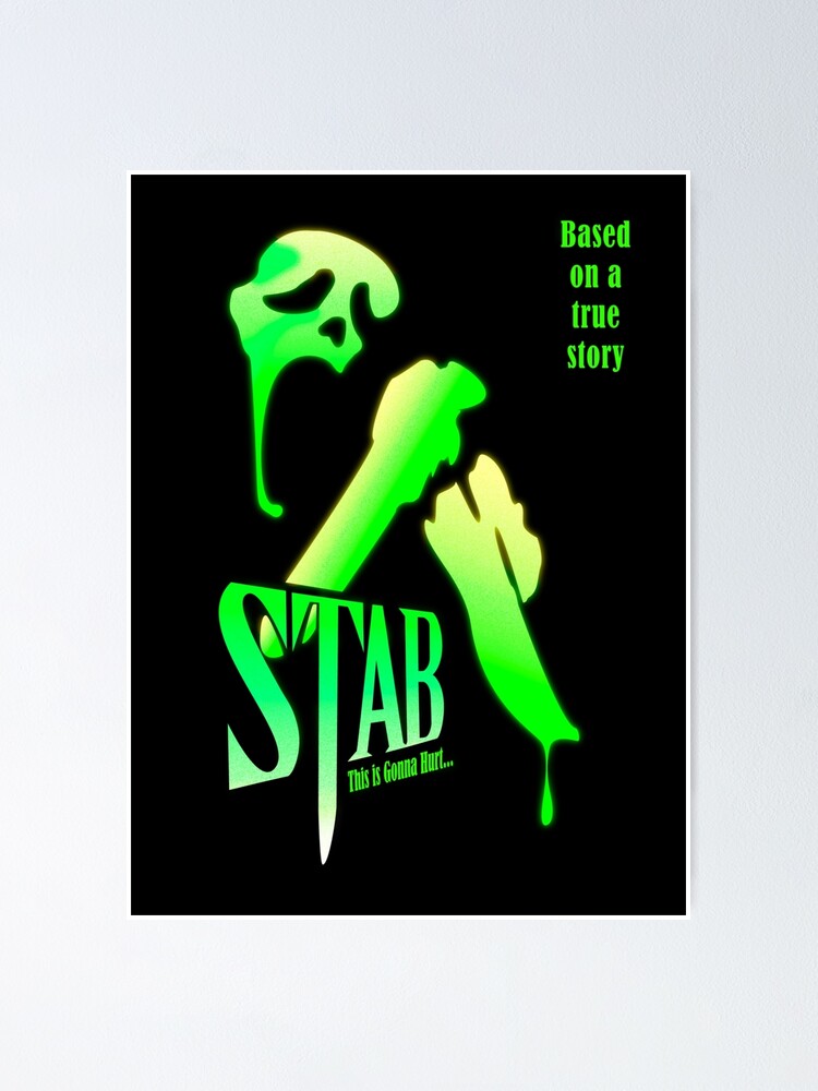 "Stab (Scream movie)" Poster for Sale by KrnStore | Redbubble