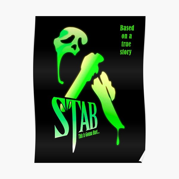 "Stab (Scream movie)" Poster for Sale by KrnStore | Redbubble