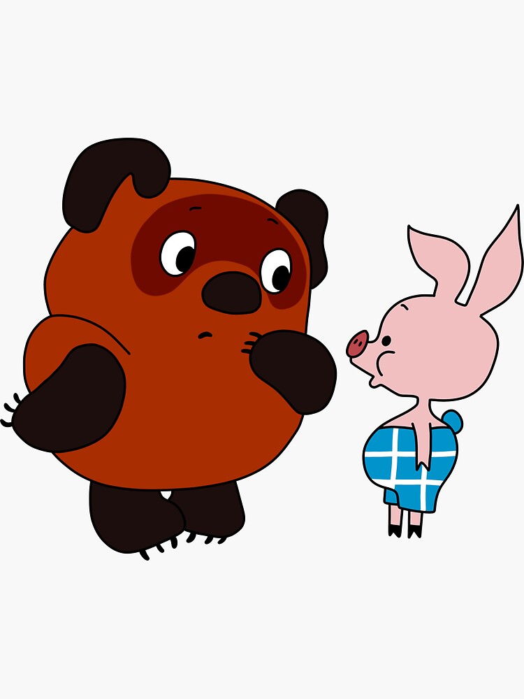 "Russian Winnie the Pooh" Sticker for Sale by MargoDardik | Redbubble