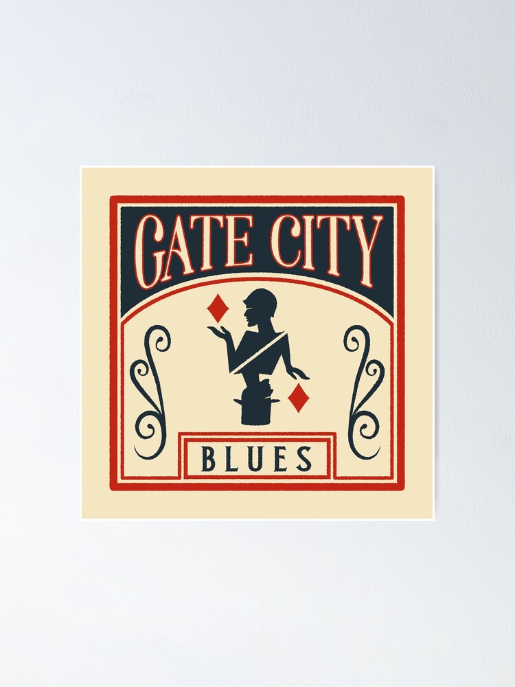 "Gate City Blues square logo" Poster for Sale by TheWoodmother | Redbubble