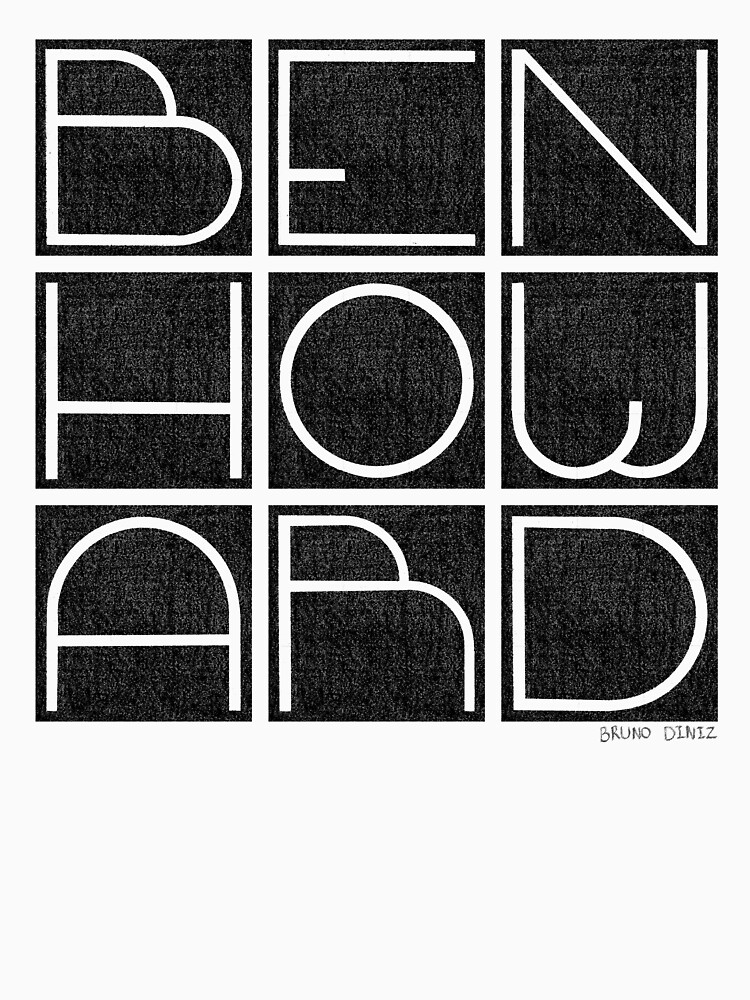 "Ben Howard" T-shirt for Sale by brunodiniz | Redbubble | typography t ...