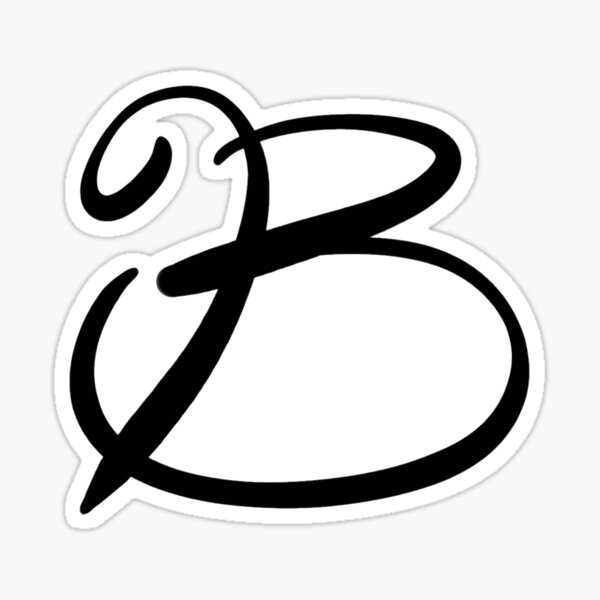 "Letter B" Sticker for Sale by 77designs | Redbubble