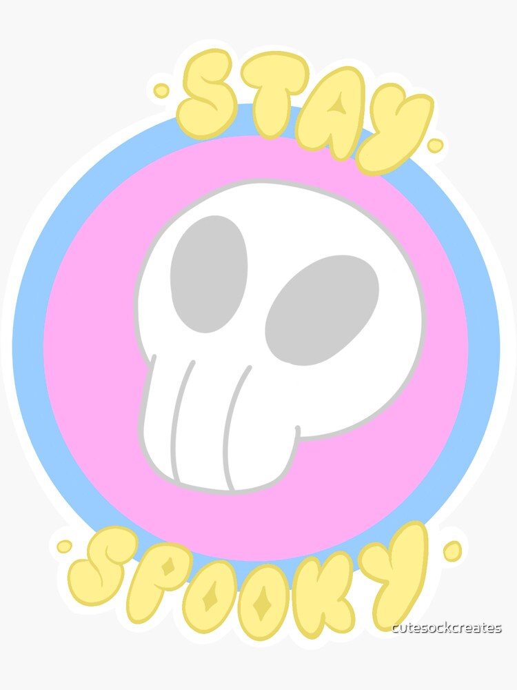 "Stay Spooky" Sticker by cutesockcreates | Redbubble