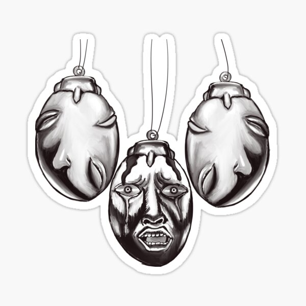 "Three Behelit" Sticker for Sale by BareThoughts | Redbubble