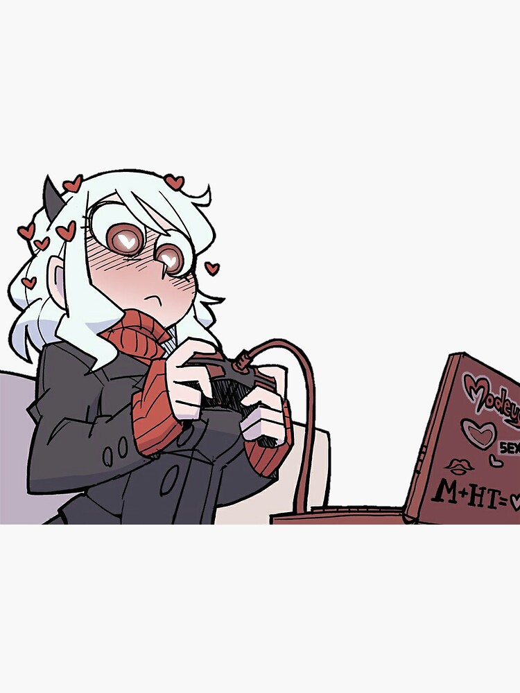 "Modeus Gaming Heltaker" Sticker for Sale by OhayoRin | Redbubble