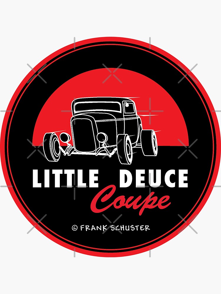 "Little Deuce Coupe Round Decal" Sticker for Sale by azoid | Redbubble