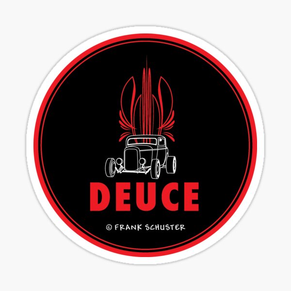 "Ford Deuce Coupe with Pinstriping" Sticker by azoid | Redbubble
