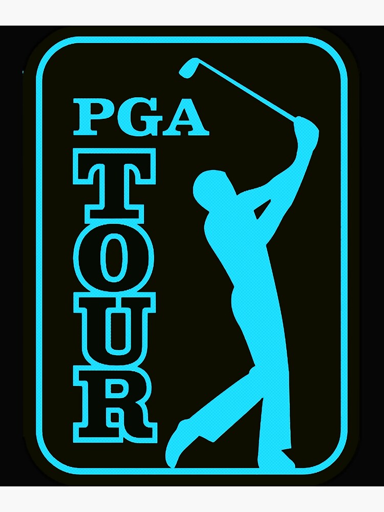 Lámina fotográfica «Master PGA TOUR LOGO (negro y azul) Camiseta ...