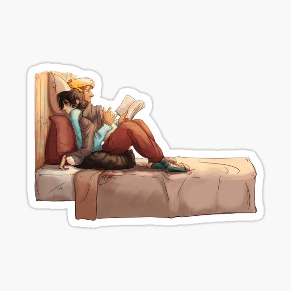 "Afternoon Solangelo" Sticker for Sale by CrossRoadArt | Redbubble