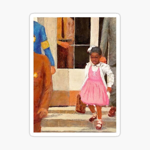 "Ruby Bridges Painting" Sticker by smithdebor | Redbubble