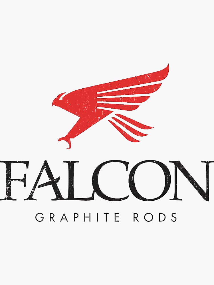 "Falcon Graphite Rods" Sticker for Sale by georgoxie | Redbubble
