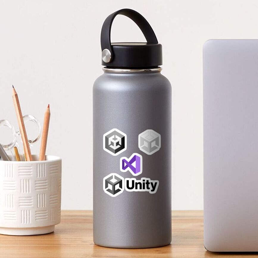 "Unity New Logo / Unity Game Development Sticker Set" Sticker for Sale ...