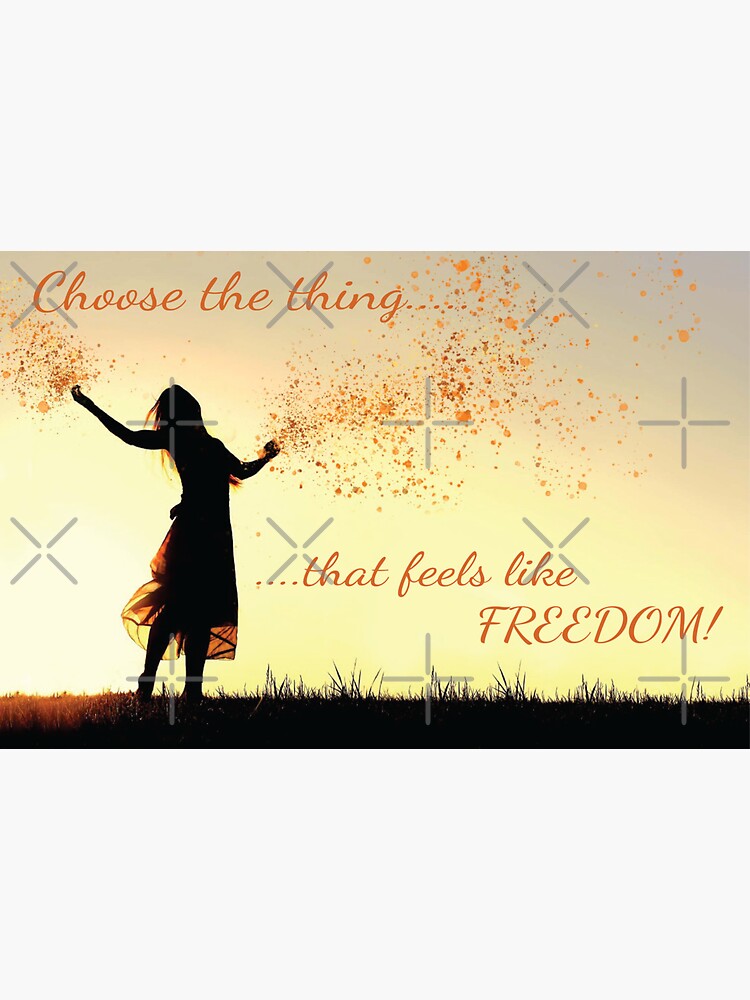 "Choose Freedom" Sticker by KickassCreative | Redbubble