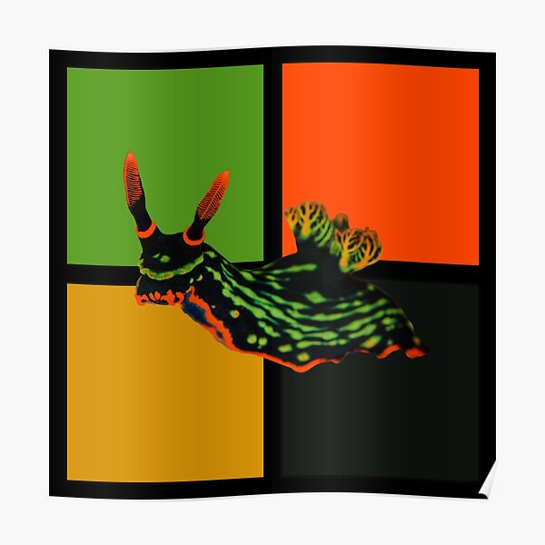 "Color Series - Variable Neon Slug" Poster for Sale by FlakeyBiscuit3 ...