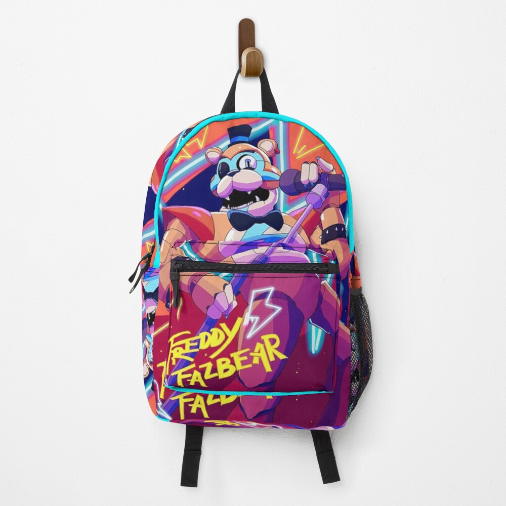 "Fnaf Security Breach Glamrock Freddy Rockstar freddy" Backpack for ...
