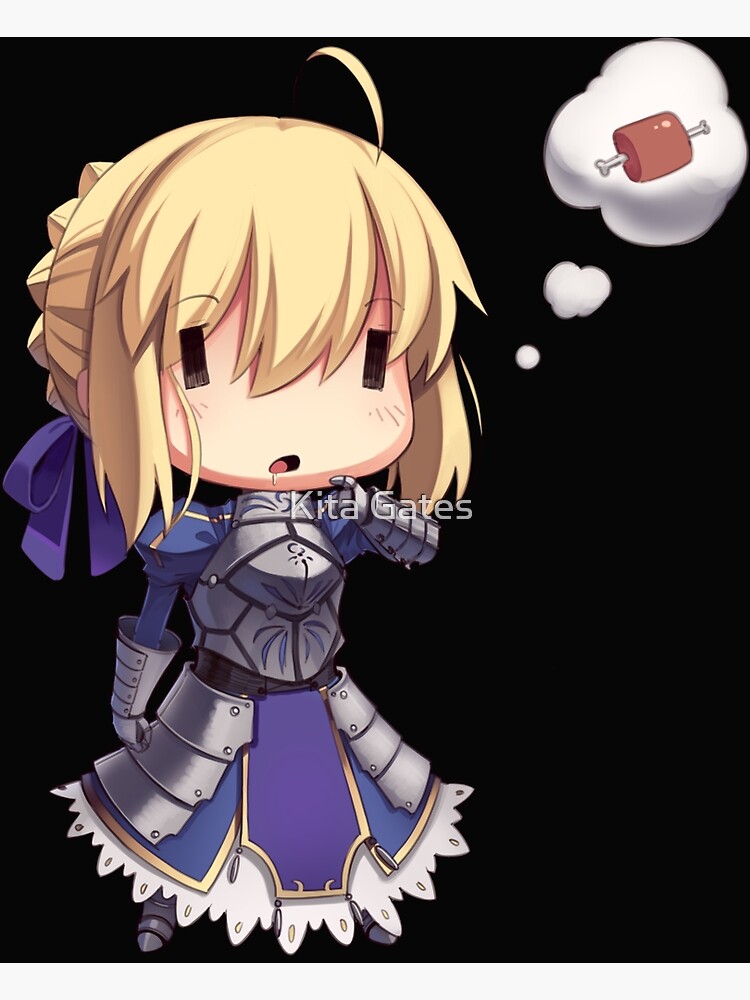 "Fate Stay Night Saber" Poster by KitaKittyGates | Redbubble