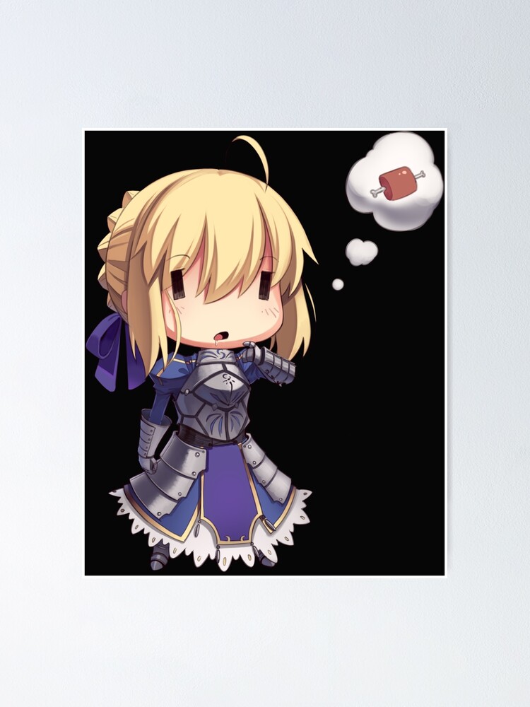"Fate Stay Night Saber" Poster by KitaKittyGates | Redbubble