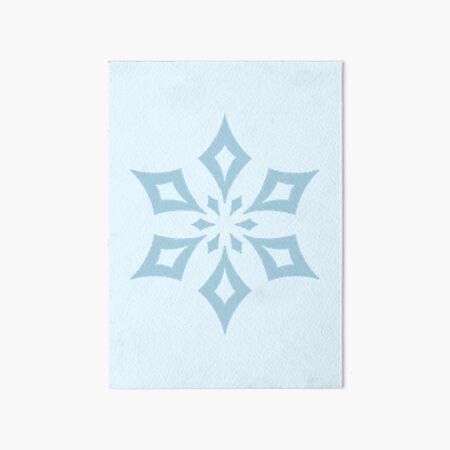 "Genshin Impact - Cryo Icon" Art Board Print by BlexArts | Redbubble
