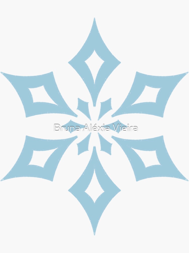 "Genshin Impact - Cryo Icon" Sticker by BlexArts | Redbubble