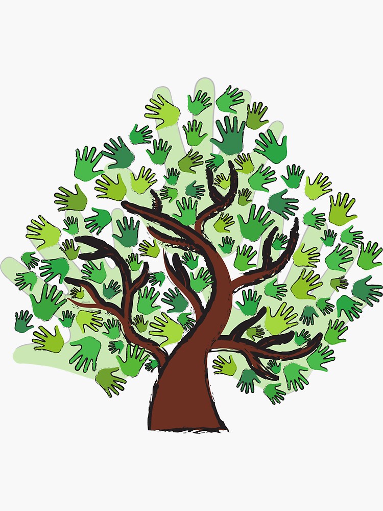 "fever tree hands green coasters" Sticker by juracity | Redbubble