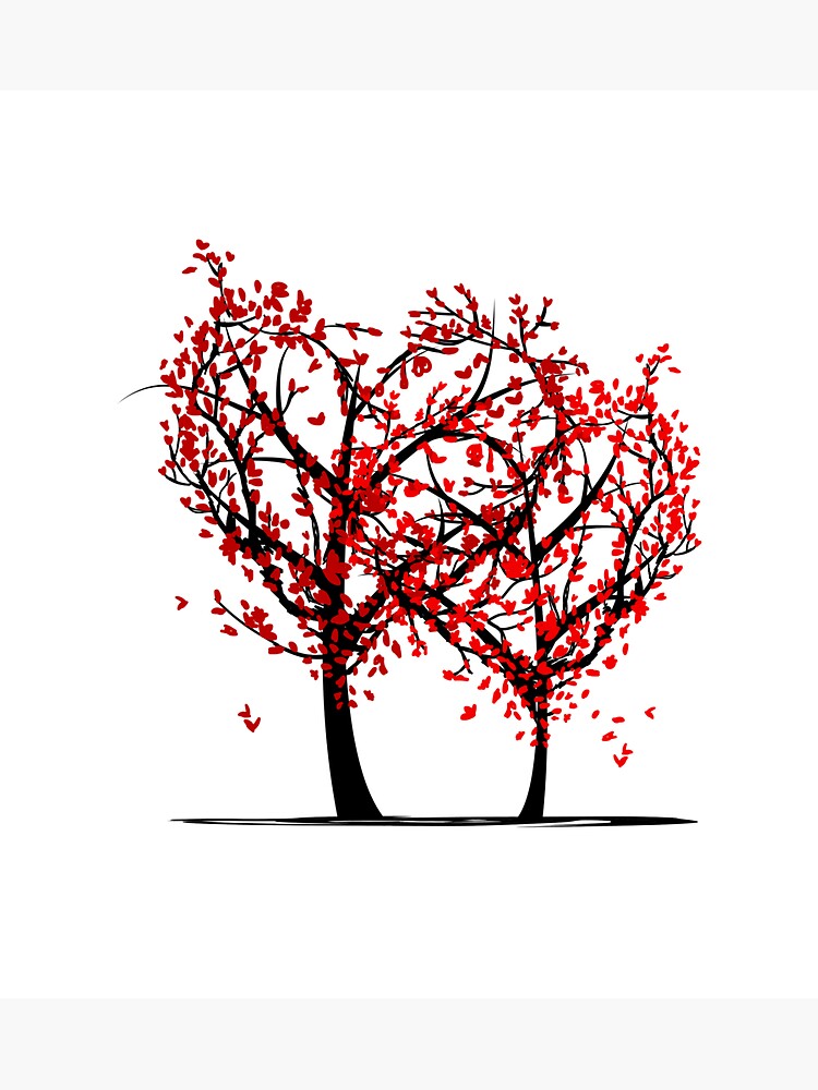 "fever tree tree heart coasters" Sticker for Sale by juracity | Redbubble