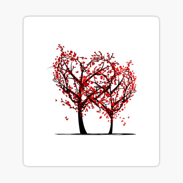 "fever tree tree heart coasters" Sticker for Sale by juracity | Redbubble