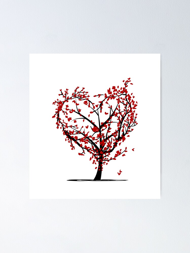 "fever tree tree heart coasters" Poster for Sale by juracity | Redbubble