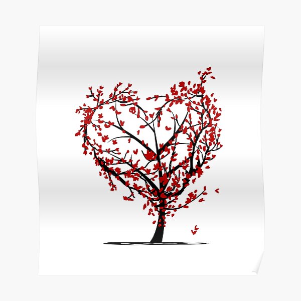 "fever tree tree heart coasters" Poster for Sale by juracity | Redbubble