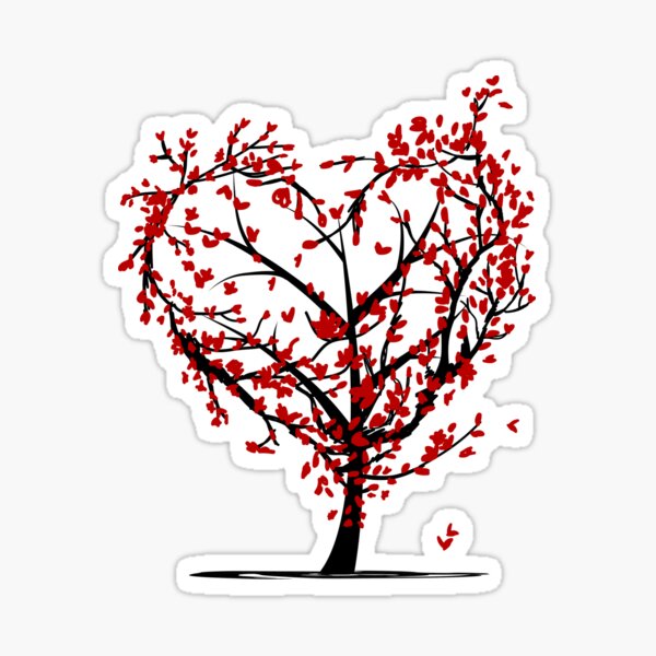 "fever tree tree heart coasters" Sticker for Sale by juracity | Redbubble
