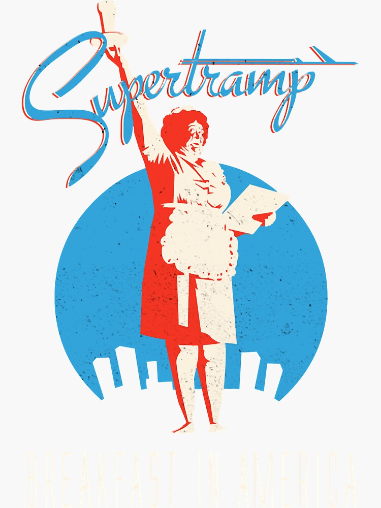 "Supertramp Breakfast in America Essential" Sticker by quintonhorne ...