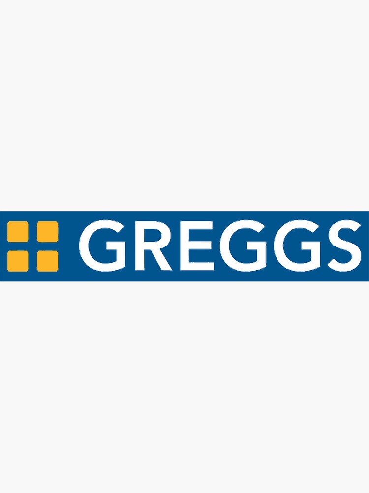 "GREGGS logo Classic" Sticker by HenryWhitford | Redbubble