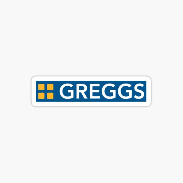"GREGGS logo Classic" Sticker by HenryWhitford | Redbubble