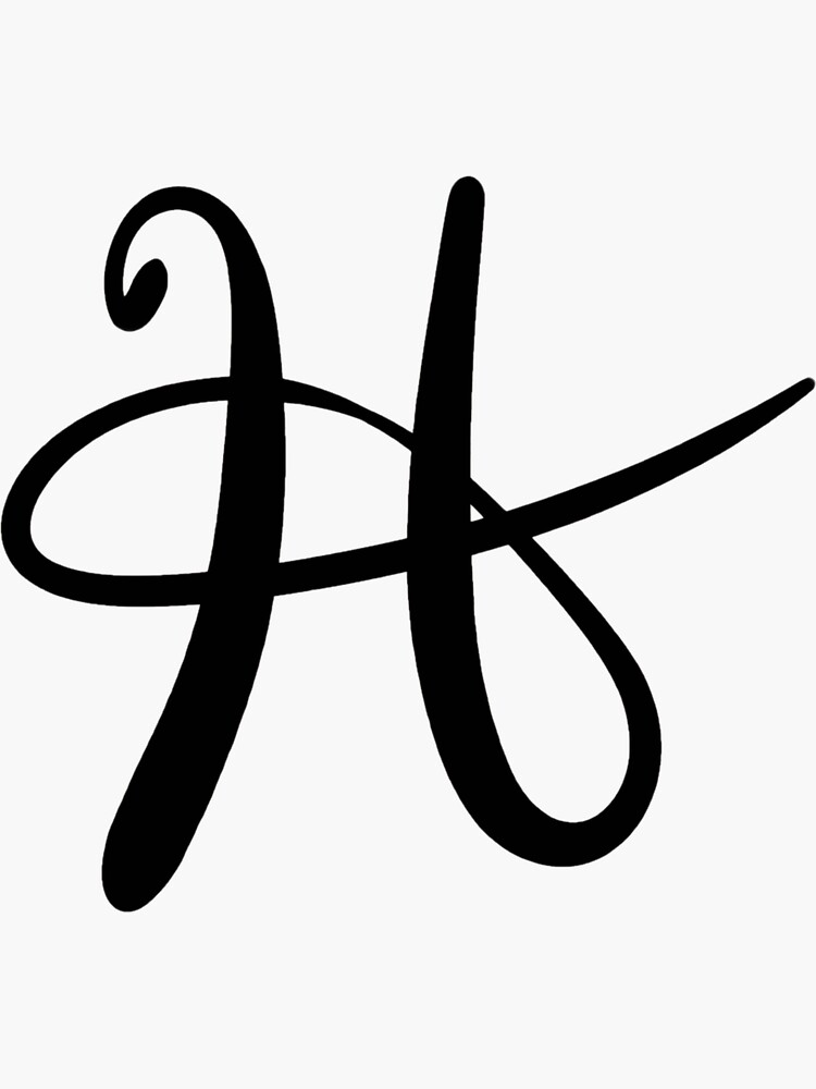 "Letter H" Sticker for Sale by 77designs | Redbubble
