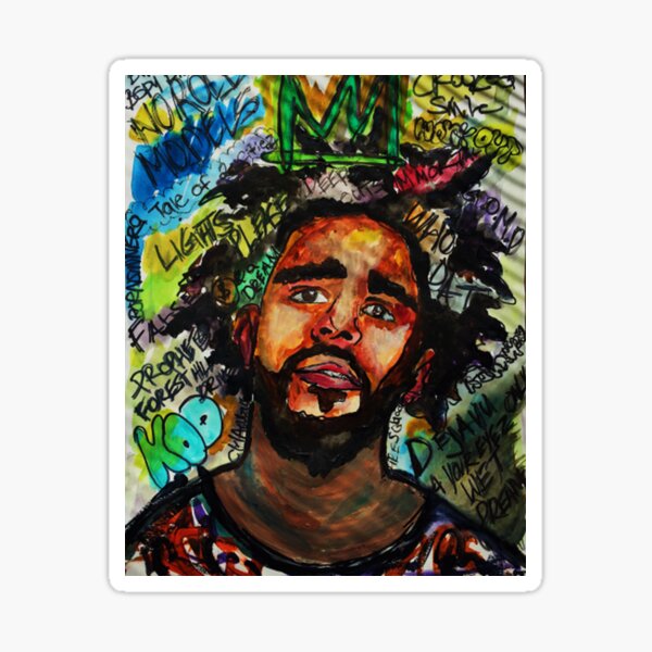 "J Cole Art" Sticker by LuisaHansen01 | Redbubble