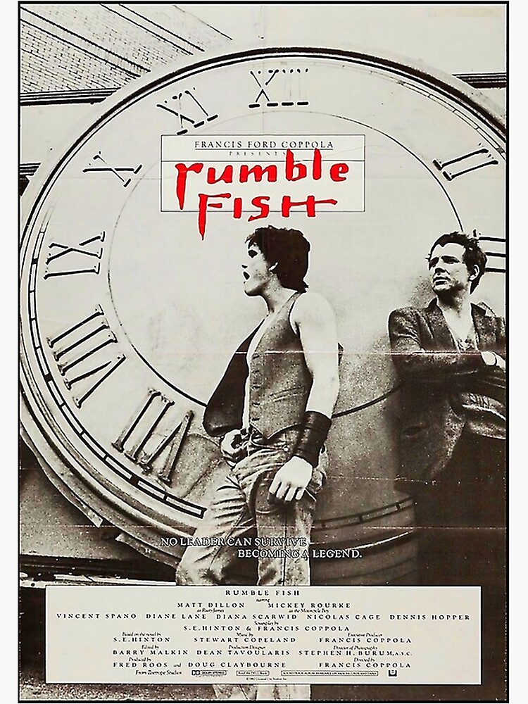 "(1983) RUMBLE FISH POSTER" Poster for Sale by juliofoster | Redbubble