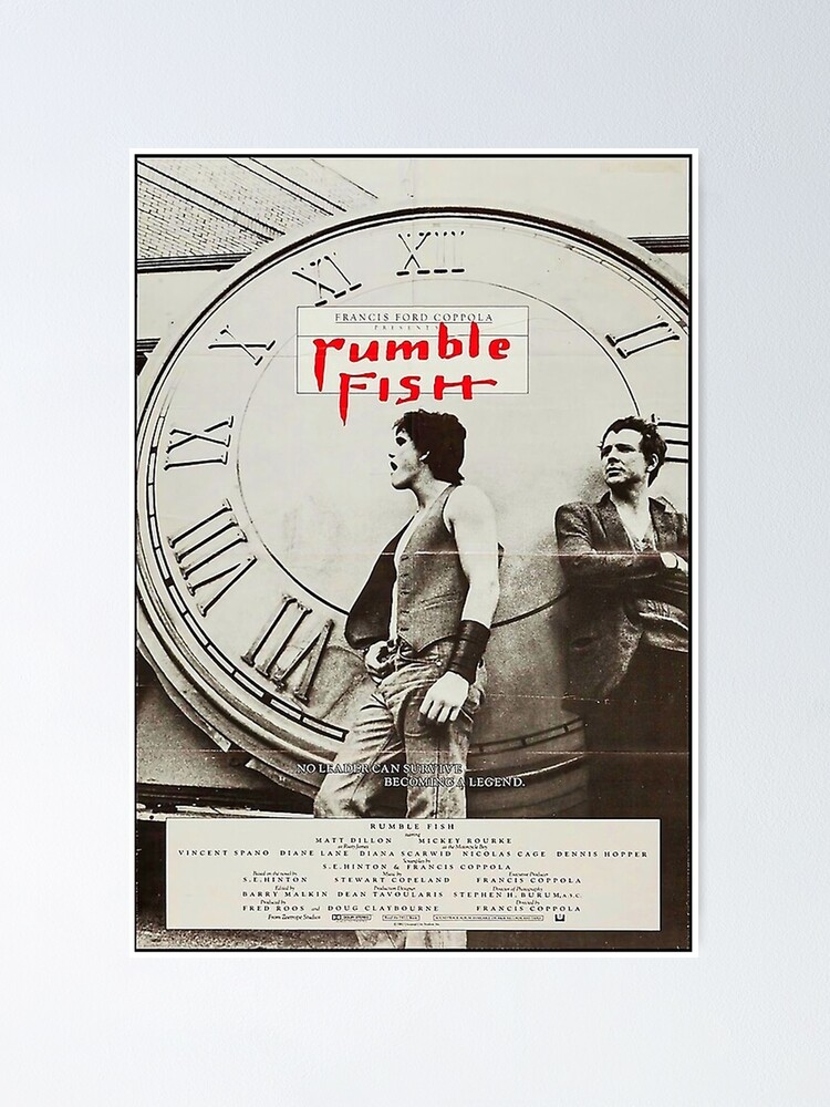 "(1983) RUMBLE FISH POSTER" Poster for Sale by juliofoster | Redbubble