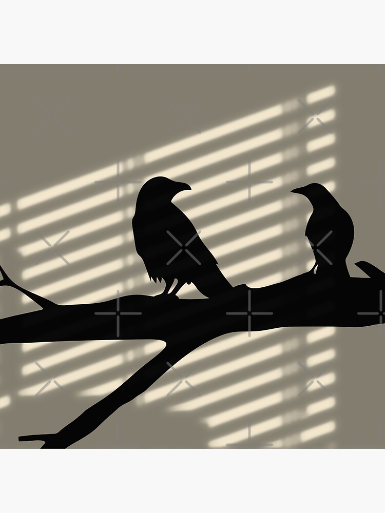 "Shadow Birds" Sticker for Sale by BeastBarnett | Redbubble