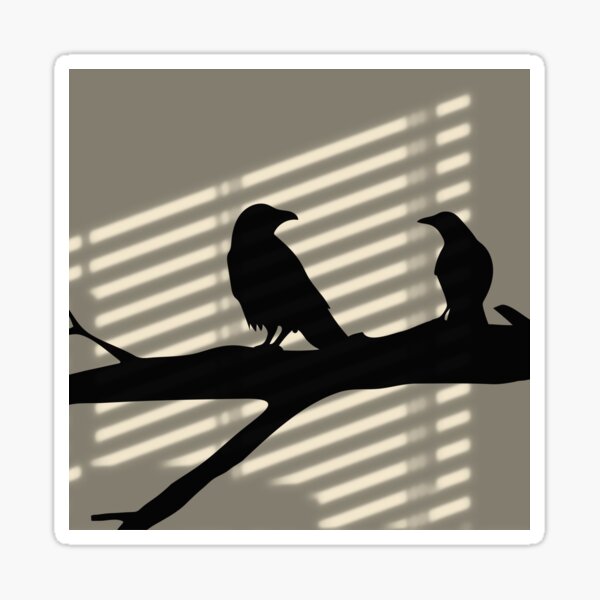 "Shadow Birds" Sticker for Sale by BeastBarnett | Redbubble