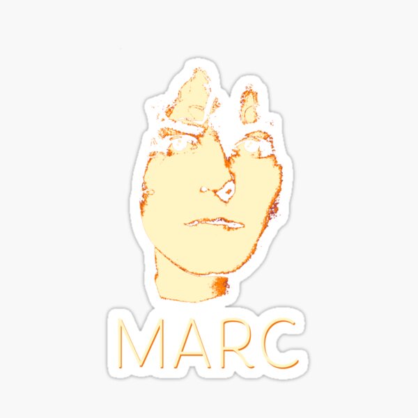 "Marc " Sticker by GothPinZ | Redbubble