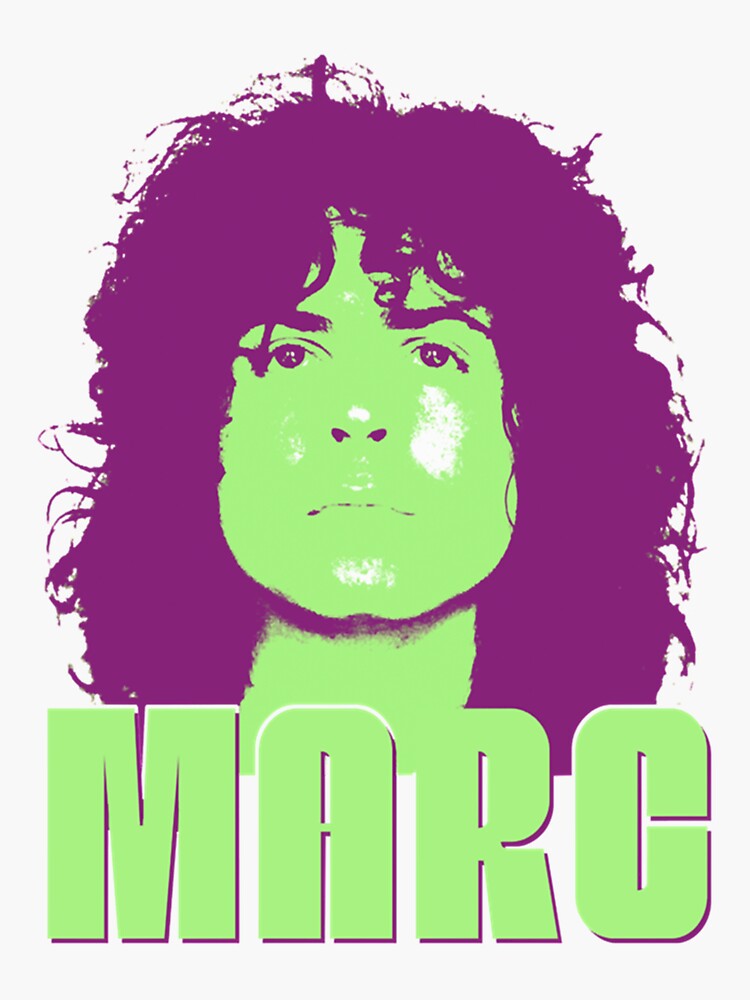 "Men Women Of Marc Bolan Retro Too " Sticker for Sale by GothPinZ ...
