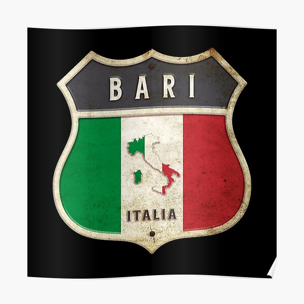 "Bari Italy coat of arms flags design" Poster for Sale by Rocky2018 ...