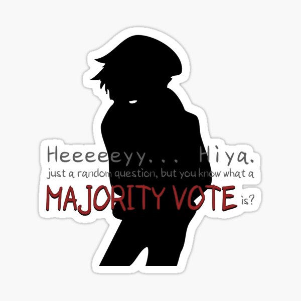 "majority vote yttd v1" Sticker for Sale by soriphee | Redbubble