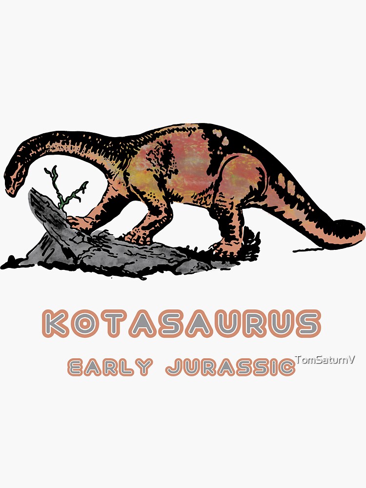 "Kotasaurus" Sticker by TomSaturnV | Redbubble