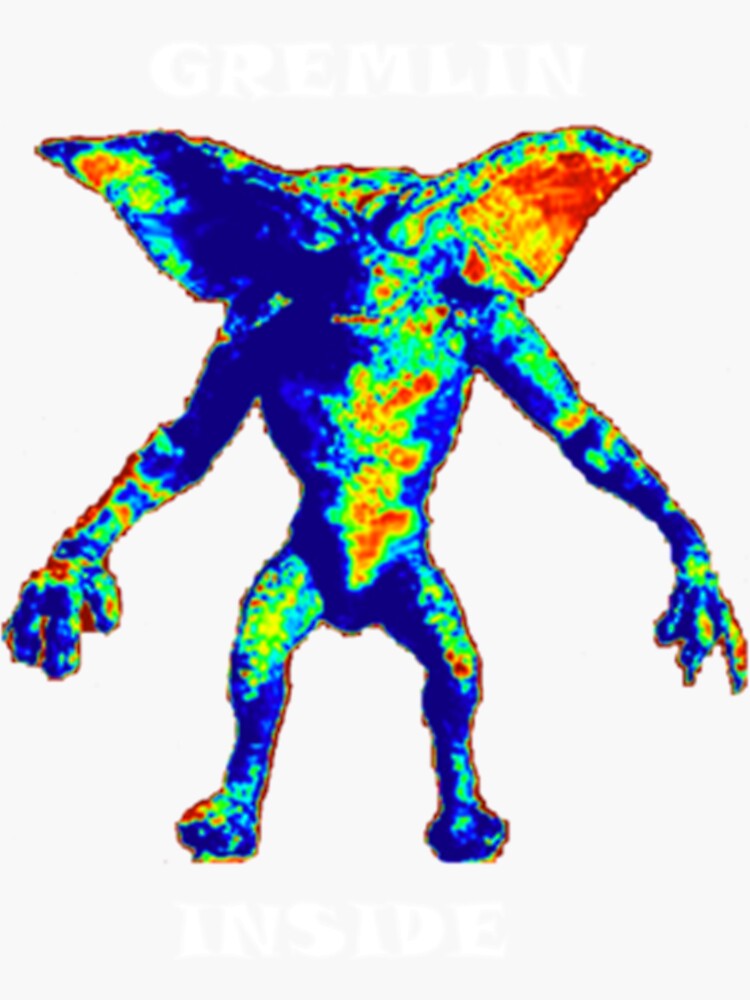 "Gremlin Inside " Sticker for Sale by MatchCultStores | Redbubble