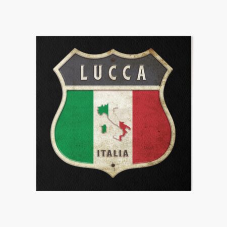 "Lucca Italy coat of arms flag design" Art Board Print by Rocky2018 ...